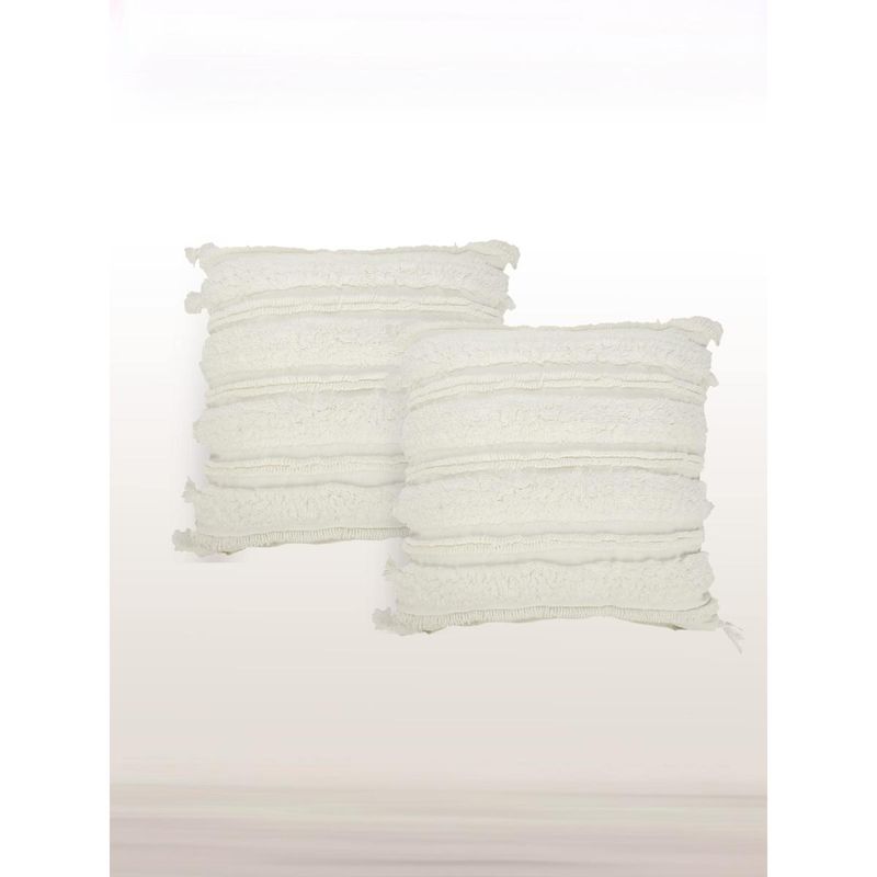 Buy Anko Off-White Australia Cushion Covers (Pack Of 2) Online