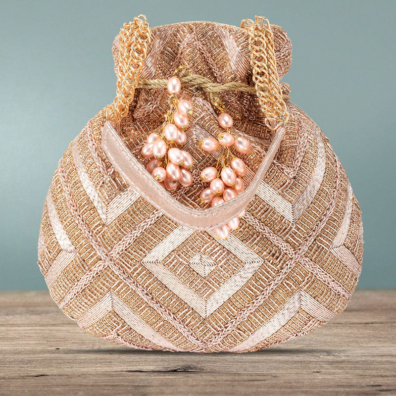 Buy Peora Potli Bags for Women Evening Bag Clutch Ethnic Bride Purse ...