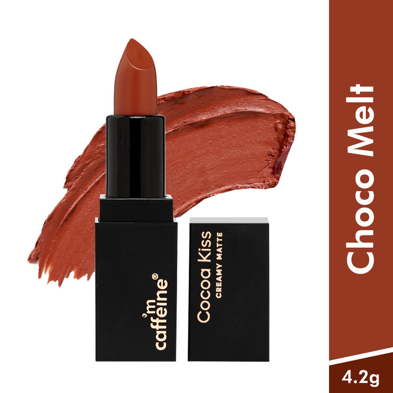 MCaffeine Cocoa Kiss Creamy Matte Lipstick: Buy MCaffeine Cocoa Kiss ...