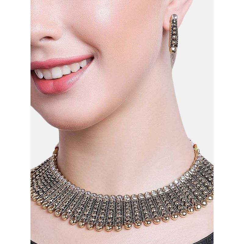 Buy Estele Gold Plated Traditional Adorn Jewellery Set for Women Online