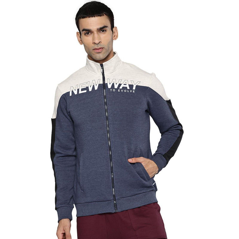 Buy Alcis Men Solid Navy Blue Jackets Online