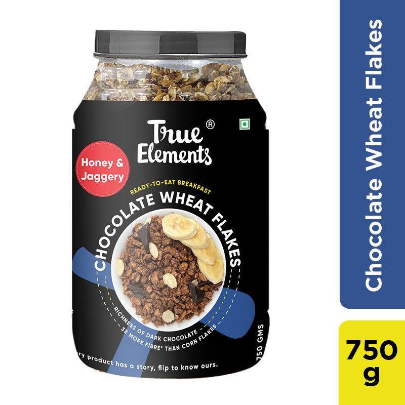 True Elements Chocolate Wheat Flakes: Buy True Elements Chocolate Wheat ...