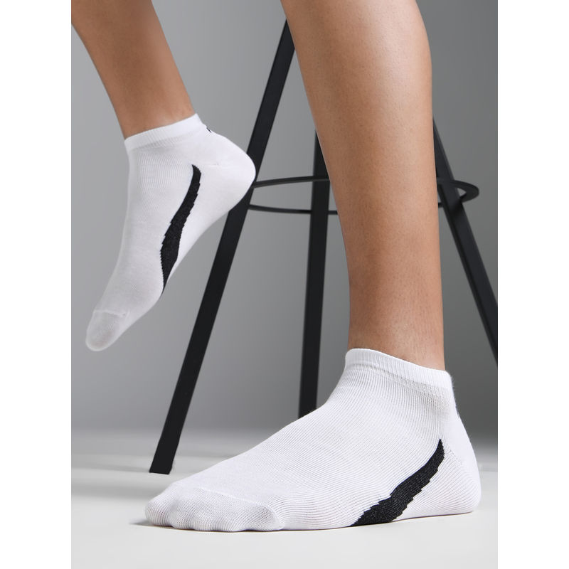 Buy Puma Unisex White Colorblock Socks (Pack of 3) Online