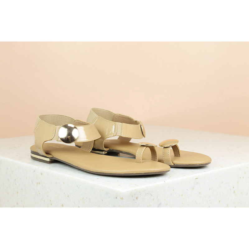 Inc.5 Solid/plain Beige Flats: Buy Inc.5 Solid/plain Beige Flats Online ...