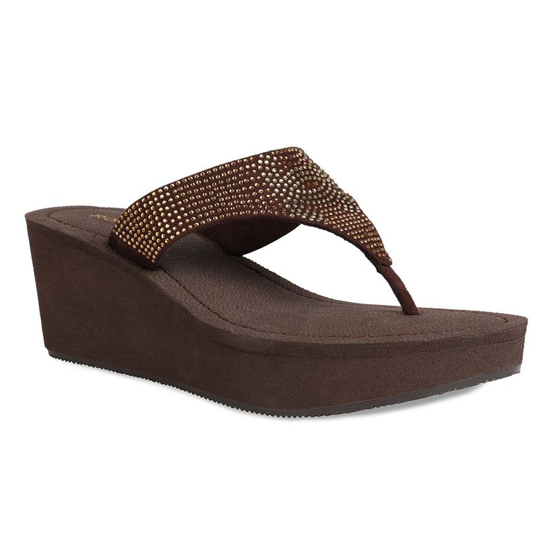Buy ROCIA By Regal Women Solids Brown Sandals Online