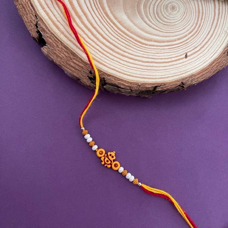 Buy Digital Dress Room Beautiful Designer Rakhi Lord Ganesha Beads ...