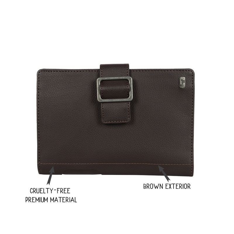 Buy Baggit Blane Brown Medium Wallet Online
