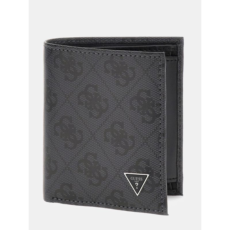 Buy Guess Mito Black Printed Bi-Fold Wallet Online