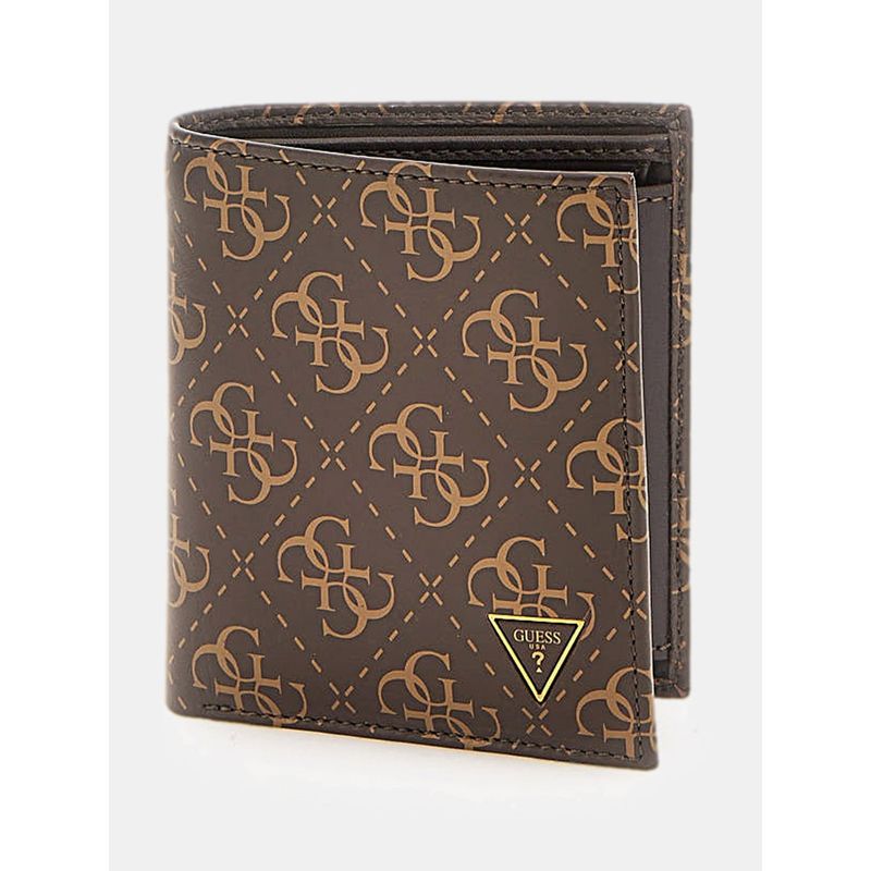 Buy Guess Mito Brown Printed Bi-Fold Wallet Online