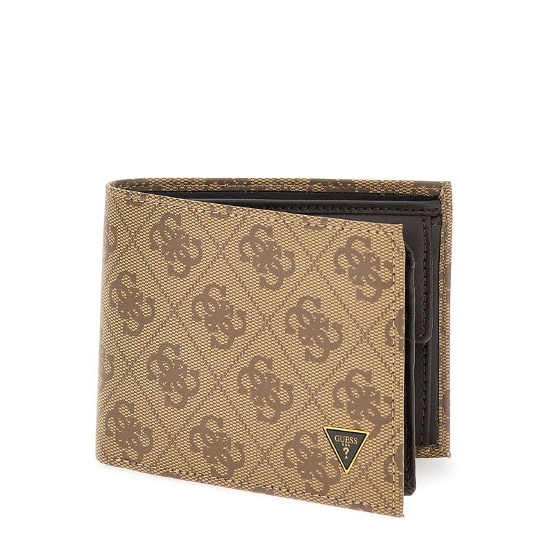 Buy Guess Mito Beige Printed Bi-Fold Wallet Online