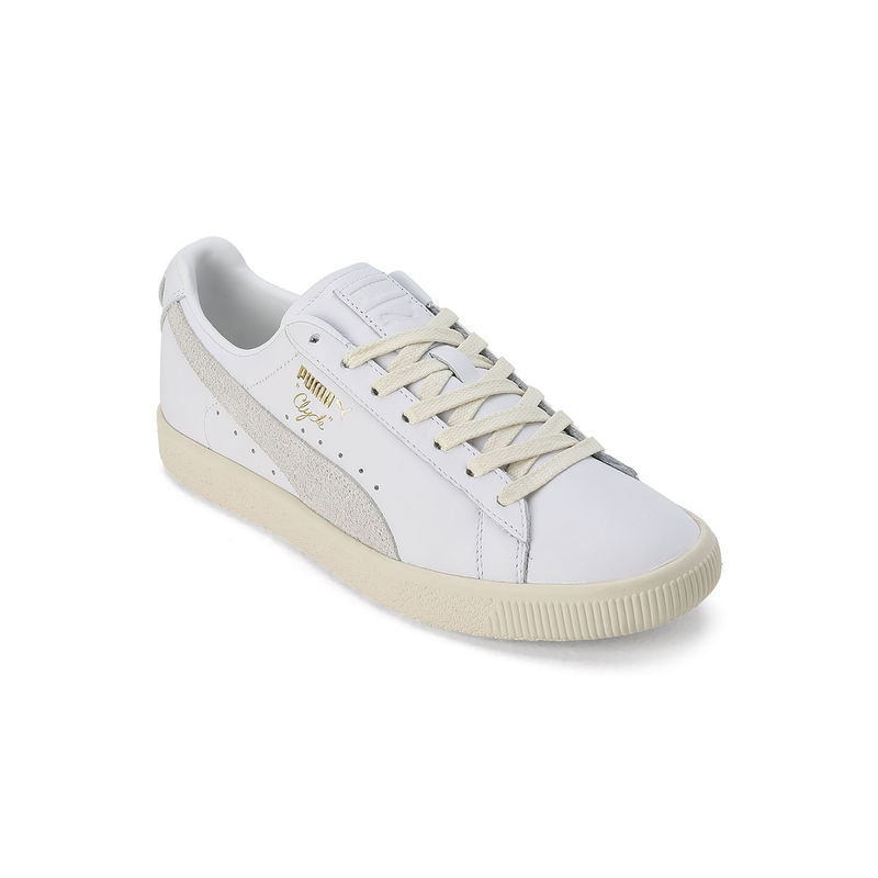 Buy Puma Clyde Base Unisex White Sneakers Online