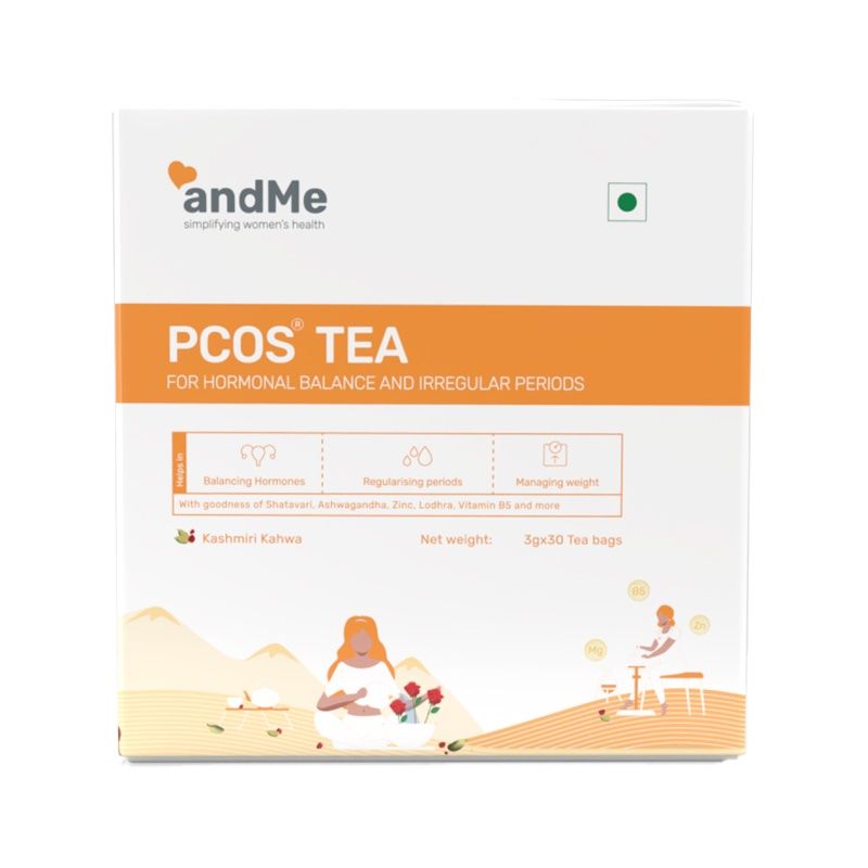 Buy andMe PCOS PCOD Tea - Kashmiri Kahwa Online