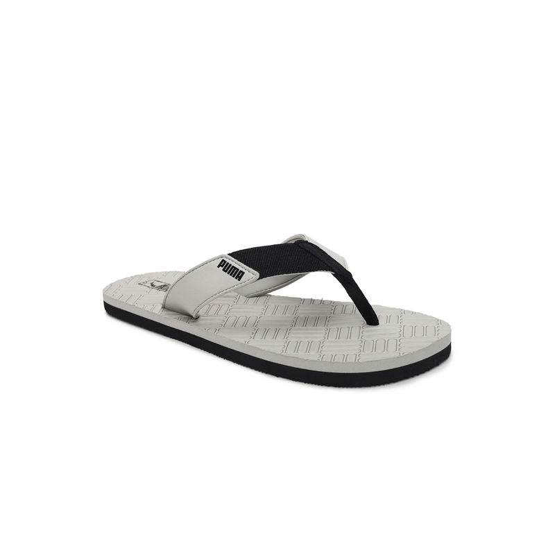 Buy Puma Snap Unisex Grey & Black Flipflops Online