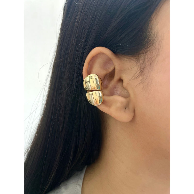 Buy ISHKAARA Gold Bold Arc Ear Cuff Online