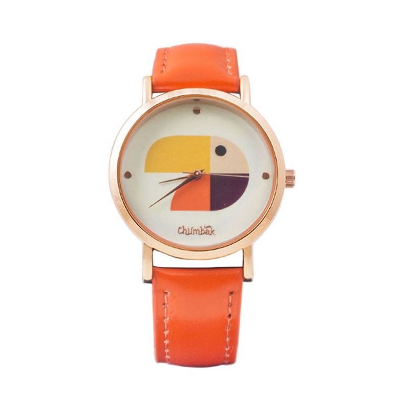 Buy Chumbak Beaky Orange Wrist Watch Online