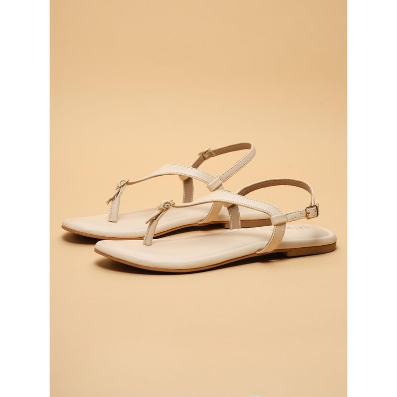 Buy Eridani Women Rosella Offwhite Thong Sandal Online