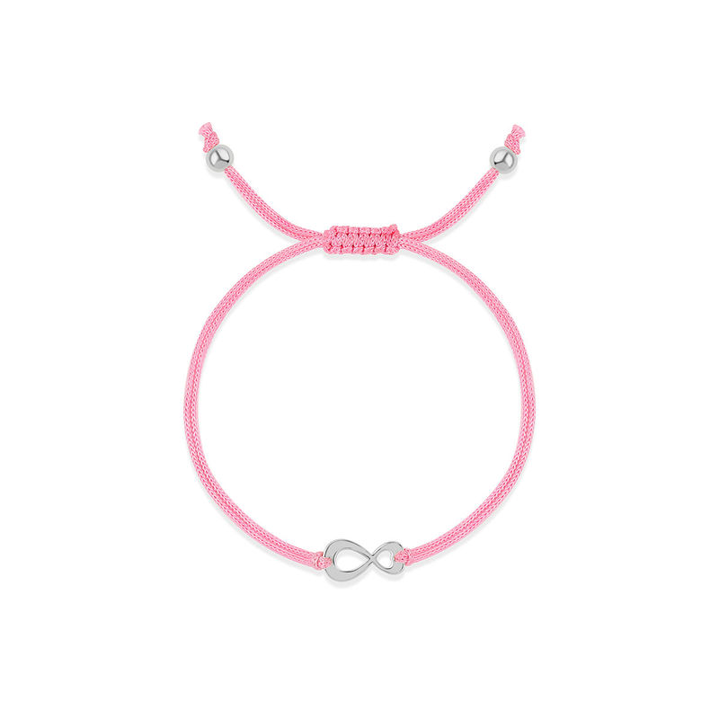 Buy 925 Silver Infinity Thread Adjustable Bracelet for Women and Girls ...