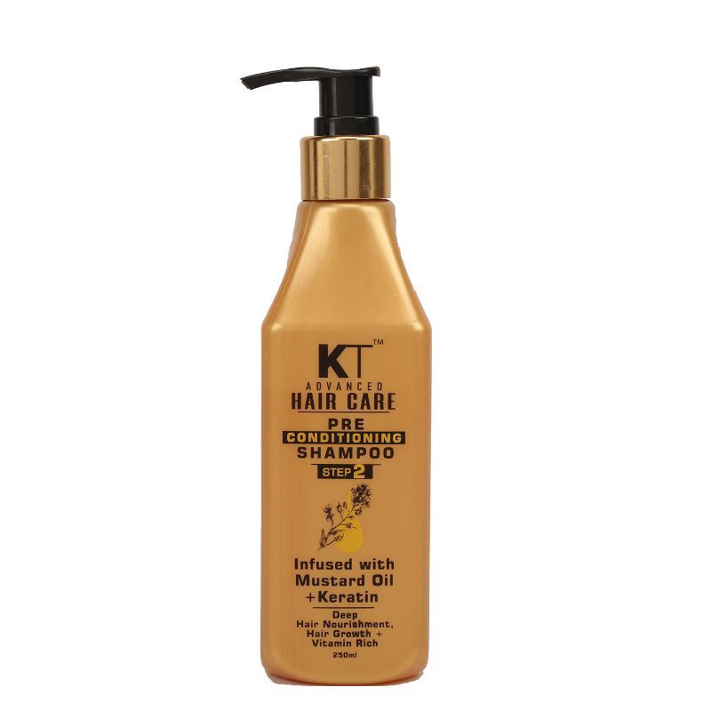 Buy KT Professional Pre Conditioning Mustard Infused Keratin Shampoo Online