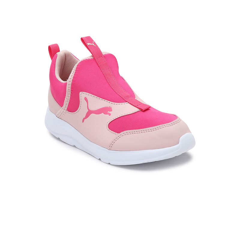 Puma Fun Racer Slip On Ps Unisex Kids Pink Sports Shoes: Buy Puma Fun ...