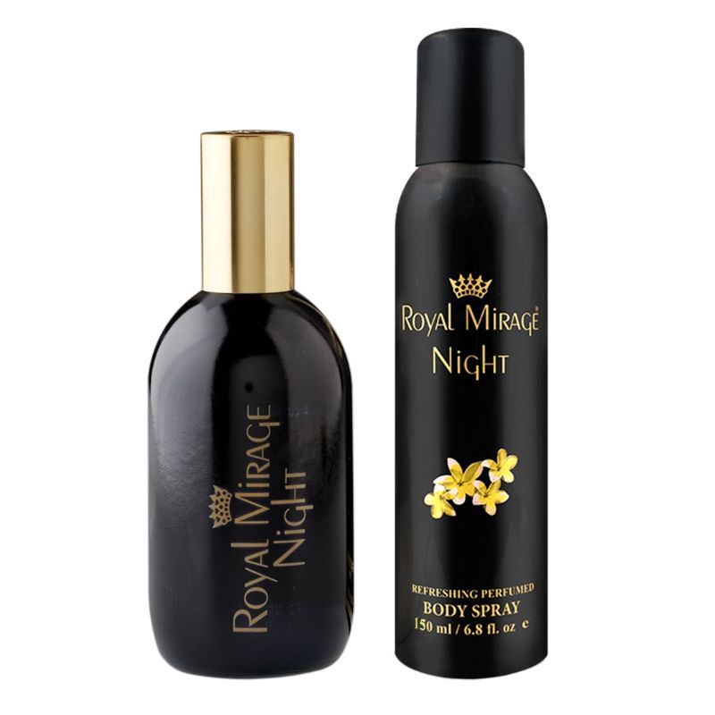 Buy Royal Mirage Night Eau De Cologne Spray + Body Spray (Gift Set 03 ...