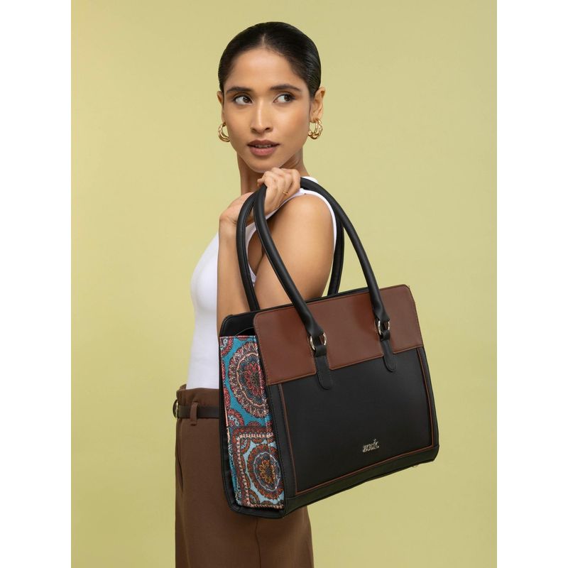 Buy Zouk Multicolor Mandala Print Hand Office Bag - Multi-Color Online