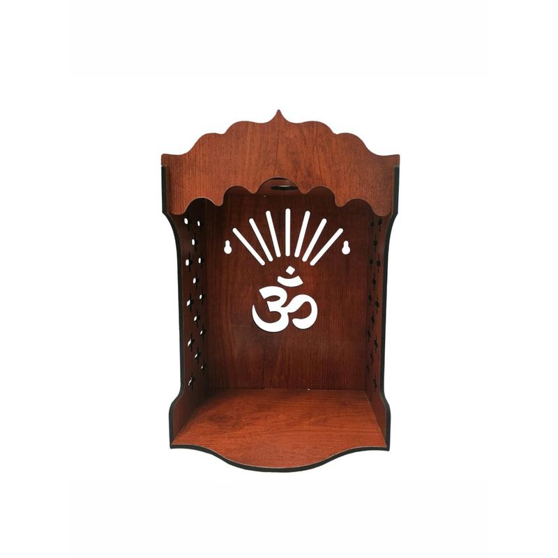 Buy UMAI Wooden Laxmi Temple for Home & Office Lightweight Pooja Stand ...