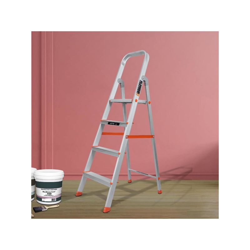 Buy Plantex Premium Legend Fully Aluminum Folding 6 Step Wide Ladder ...
