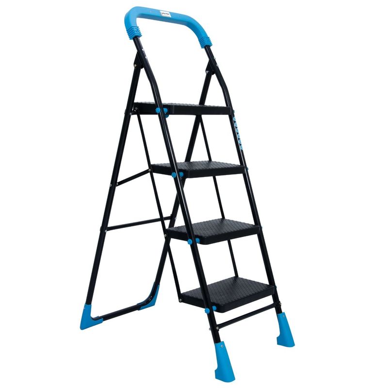 Buy Plantex Heavy-Duty Mild-Steel Folding 4 Step Ladder-Advanced ...