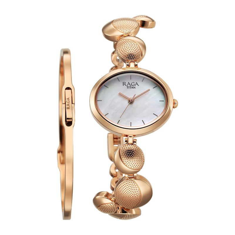 Buy Titan Raga Power Peals Analog Watch for Women 2721WM01F (Large) Online