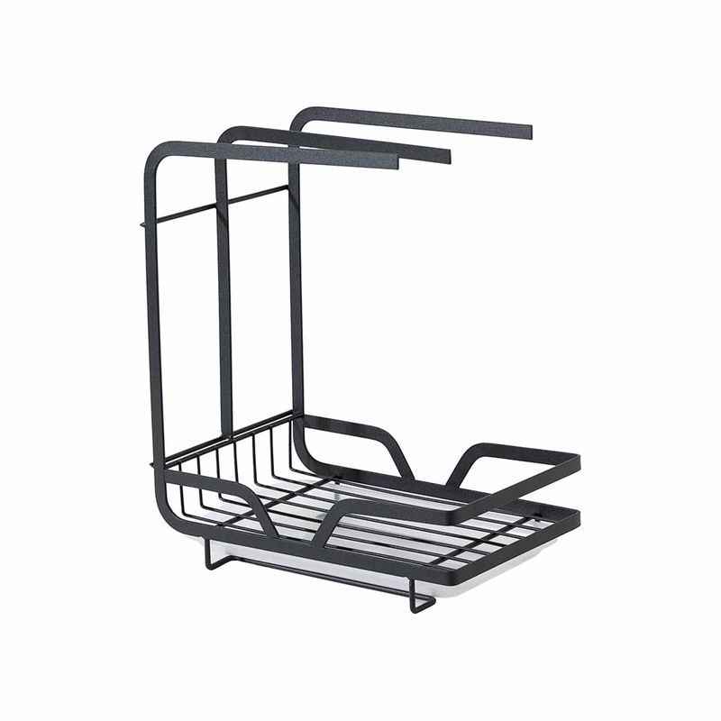 Buy UMAI Black Three bar Rag Kitchen Rack Online