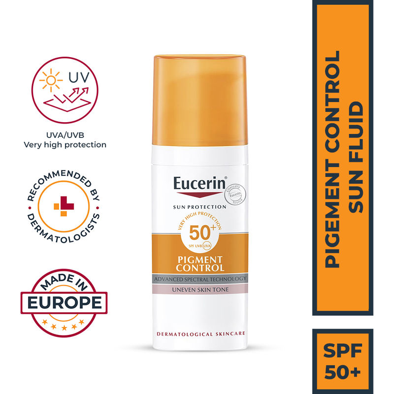 Buy Eucerin Pigment Control Sunscreen Fluid SPF50+ Has Thiamidol ...