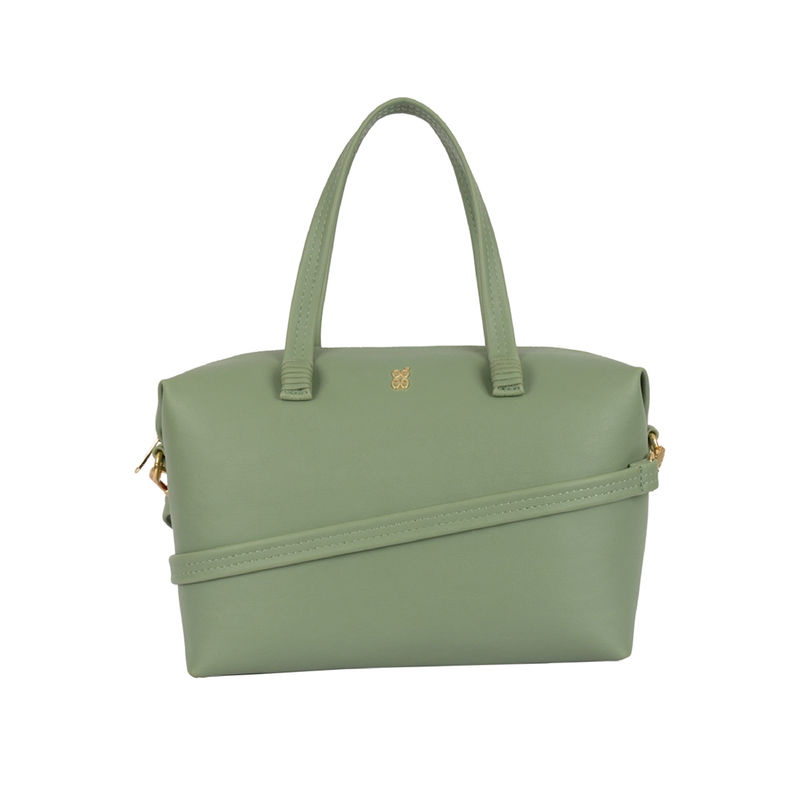 Buy Baggit Zush Medium Green Duffel Handbag Online