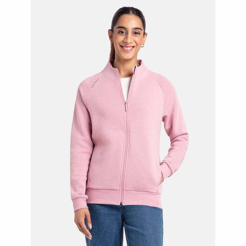 Buy Jockey U108 Women Cotton Rich Fleece Fabric Full Zip High Neck ...