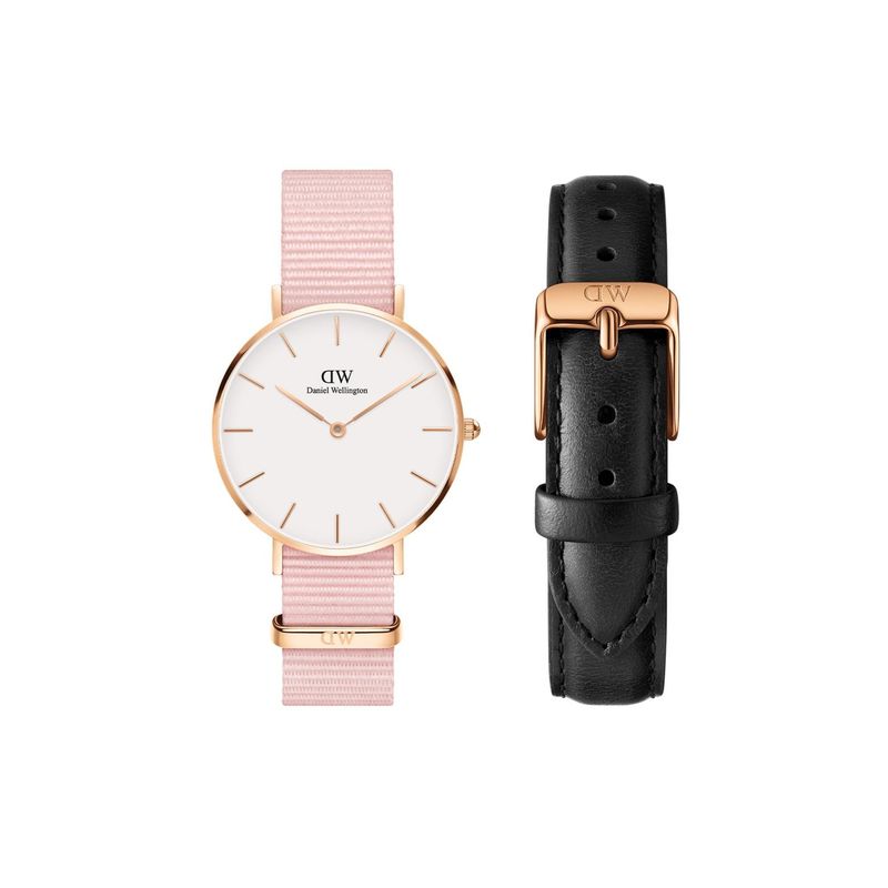 Daniel Wellington Petite Rosewater 32mm & Petite Sheffield Strap Watch ...