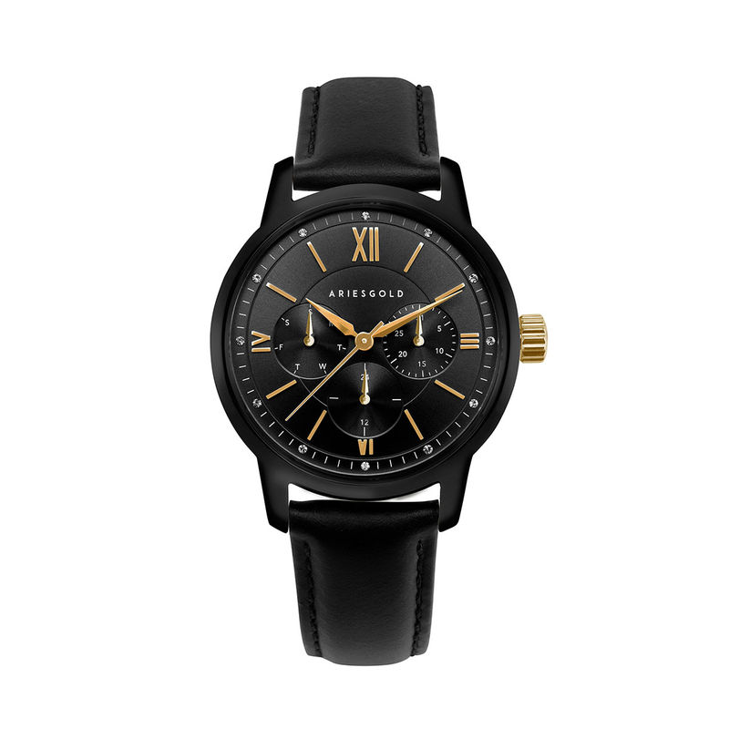 Buy Aries Gold Eternal Quartz Black Round Dial Women'S Watch L 1028 Bkg ...