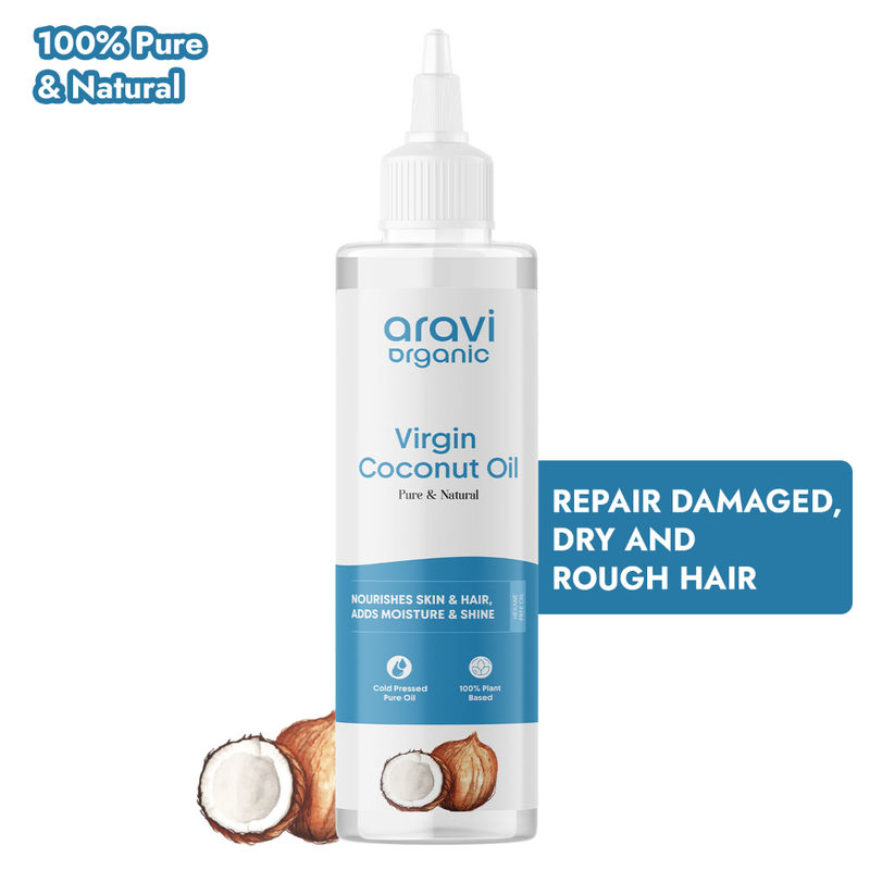 Buy Aravi Organic 100% Pure Cold Pressed Virgin Coconut Oil - Nourishes ...