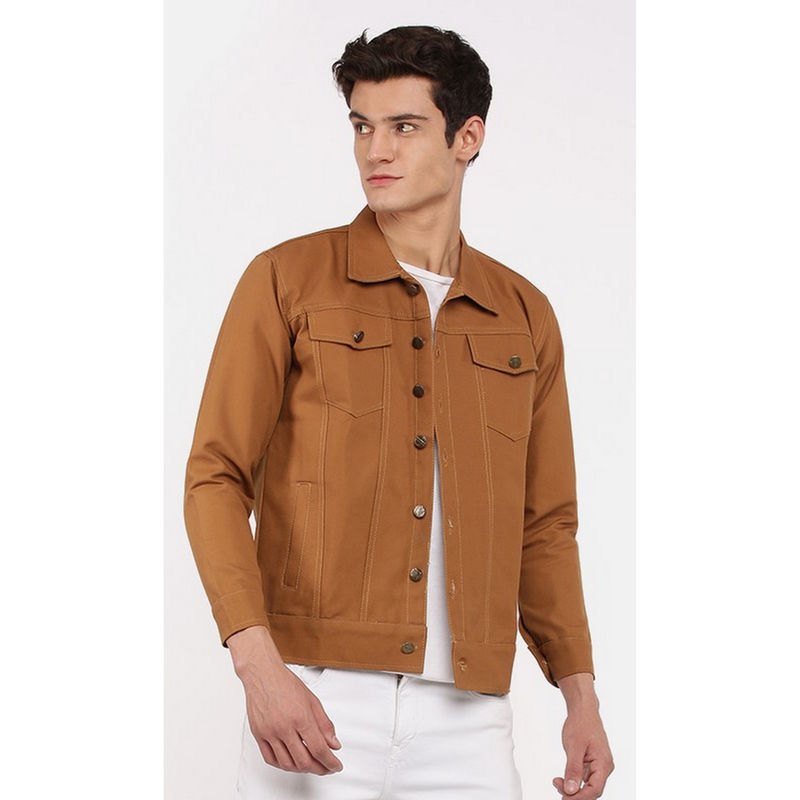 Buy Voxati Mustard Men Denim Jacket Online