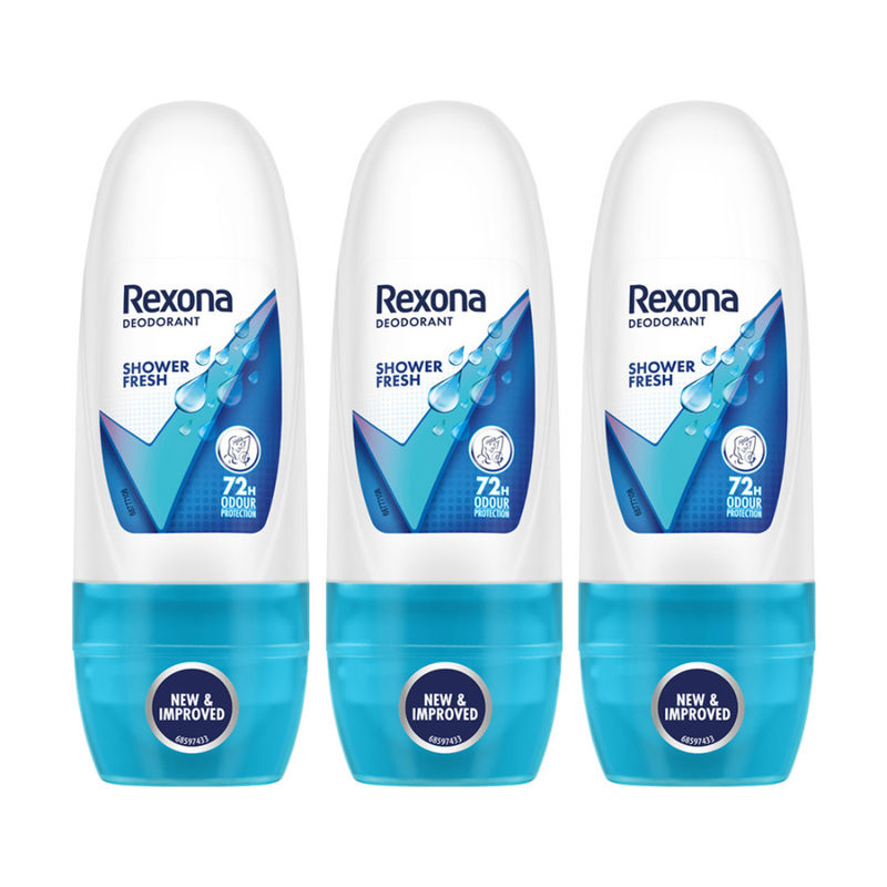 Buy Rexona Women Deodorant Underarm Roll On Shower Fresh 72 Hour Odour ...