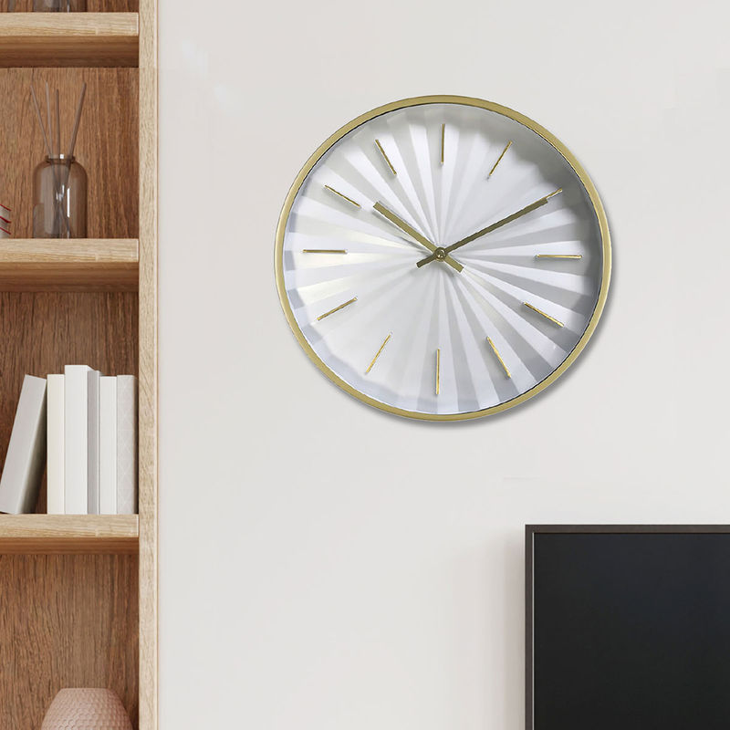 HomeTown Aeon Radial Wall Clock White Diameter 30Cm: Buy HomeTown Aeon ...