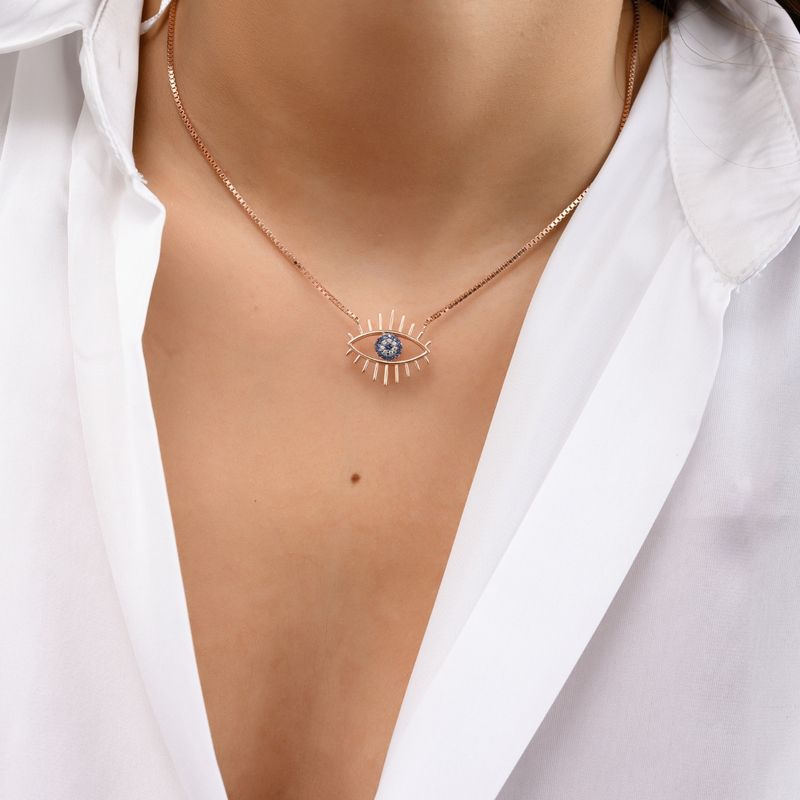 Buy METALM Third Eye Charm Pendant Necklace Online