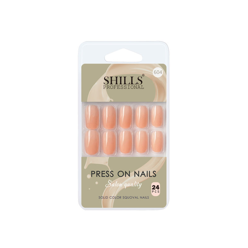 Buy Shills Professional Reusable Square Press On Nails - Beige Online