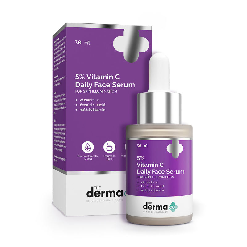Buy The Derma Co 5% Vitamin C Daily Face Serum With Ferulic Acid ...