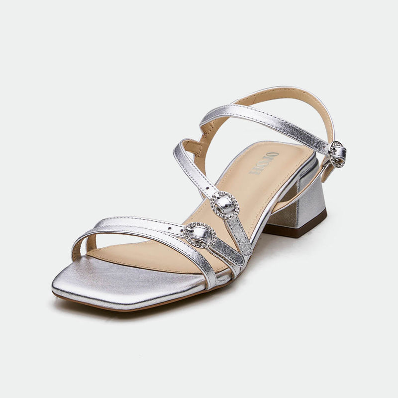 Buy Oroh Aberdeen Silver Heels Online
