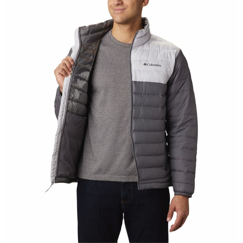 Buy Columbia Mens Grey Color Polyester Fabric Full Sleeve Powder Lite ...