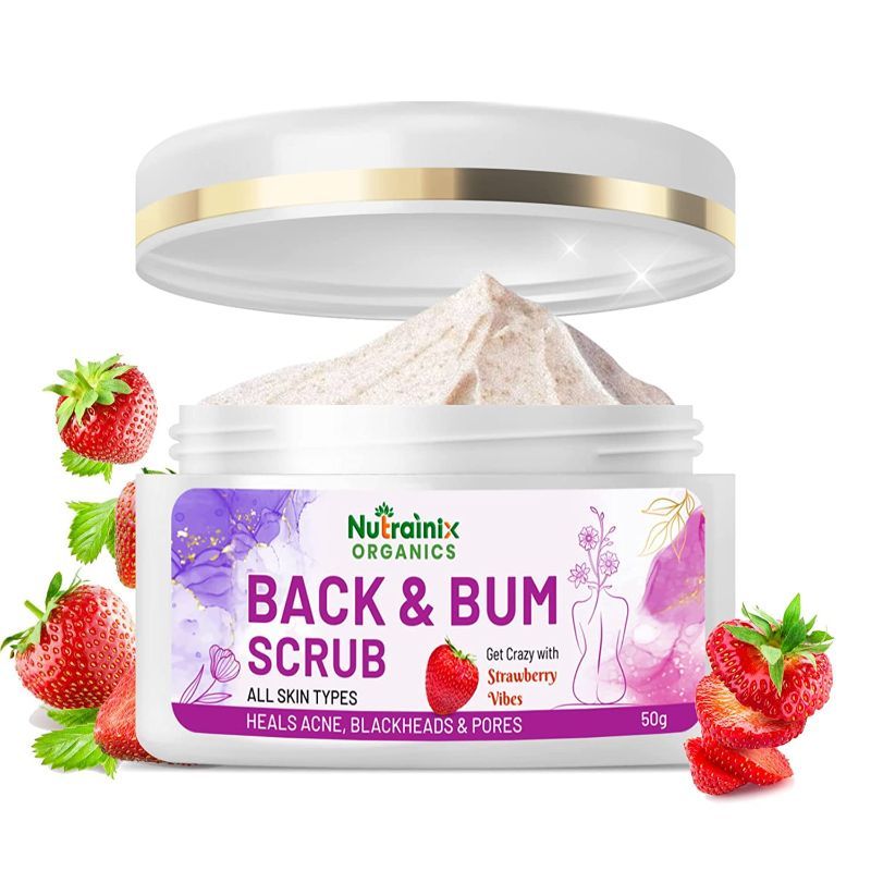 Buy Nutrainix Organics Back & Bum Dark Spots Removal Scrub Reduce Acne ...