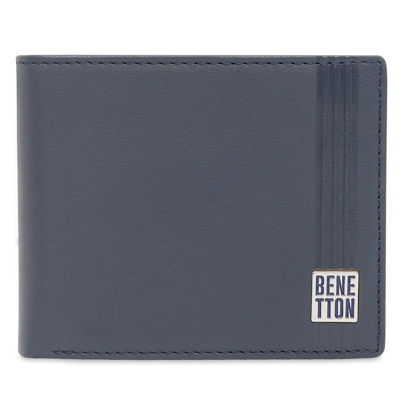 Buy United Colors of Benetton Men Rembla Slim Fold Wallet - Navy Blue ...