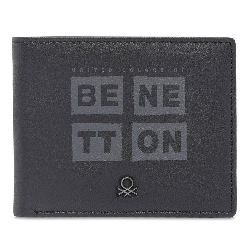 Buy United Colors of Benetton Men Stanley Slim Fold Wallet - Black Online