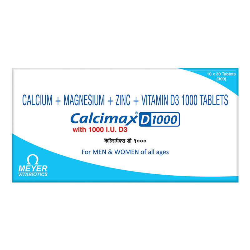 Buy Vitabiotics Calcimax 1000 Tablets With Calcium Carbonate Online