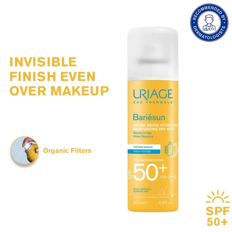 Buy Uriage Bariesun Moisturizing Dry Touch Sunscreen Spray Mist SPF50 ...