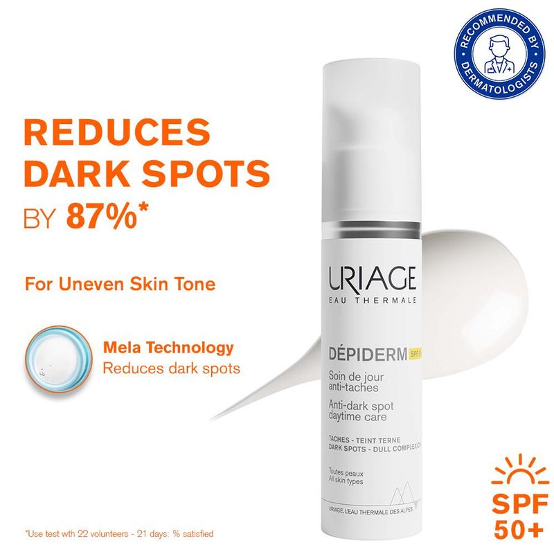 Buy Uriage Depiderm Anti-Dark Spot Day Face Cream SPF 50+ Vitamin C ...
